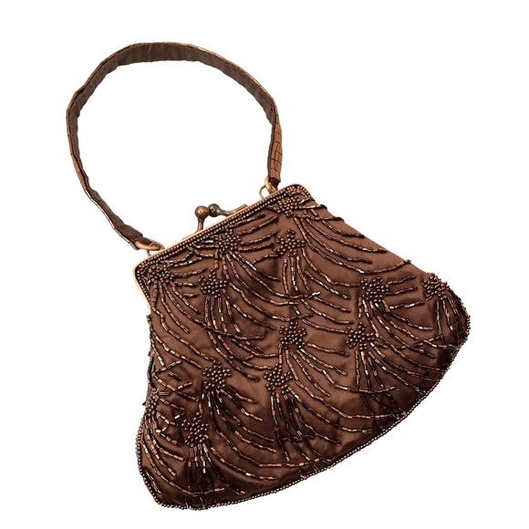 Cache | Bags | Vintage Cach Bronze Beaded Evening Bag | Poshmark